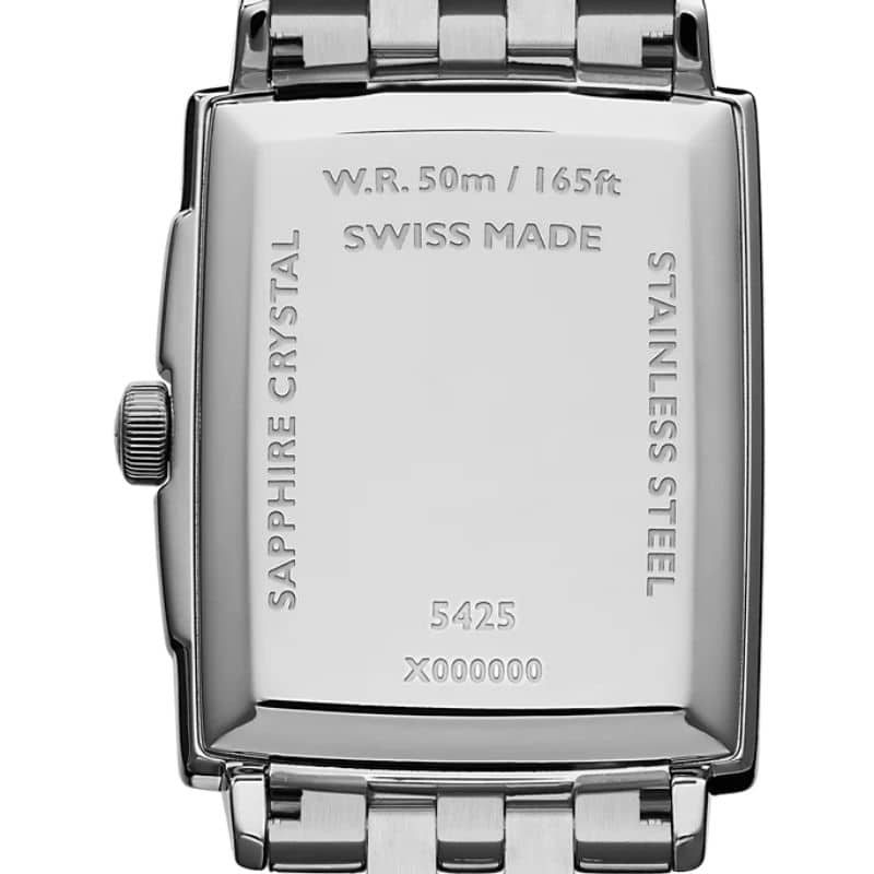 Raymond Weil 5425-ST-00300 destaca por su diseño cuadrado elegante y ...